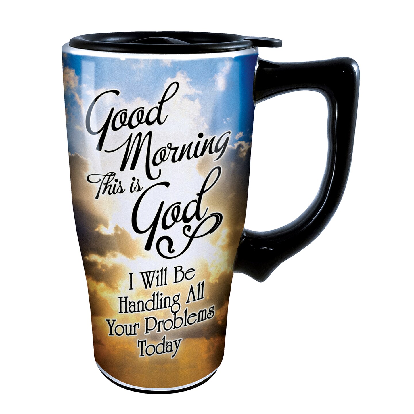 Collections Etc Good Morning This Is God Travel Ceramic Mug | Michaels