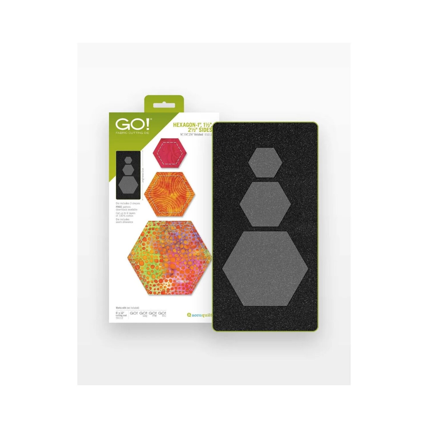 GO! Hexagon-1", 1 1/2", 2 1/2" Sides Die | Michaels