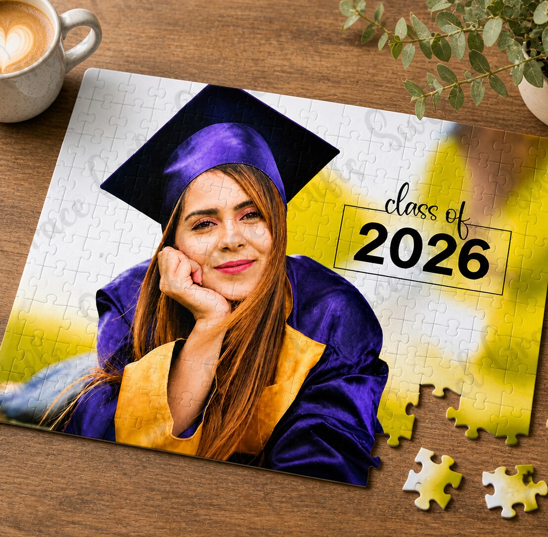 Personalized Graduation Puzzle 2026, Custom Grad Photo Puzzle, Senior ...