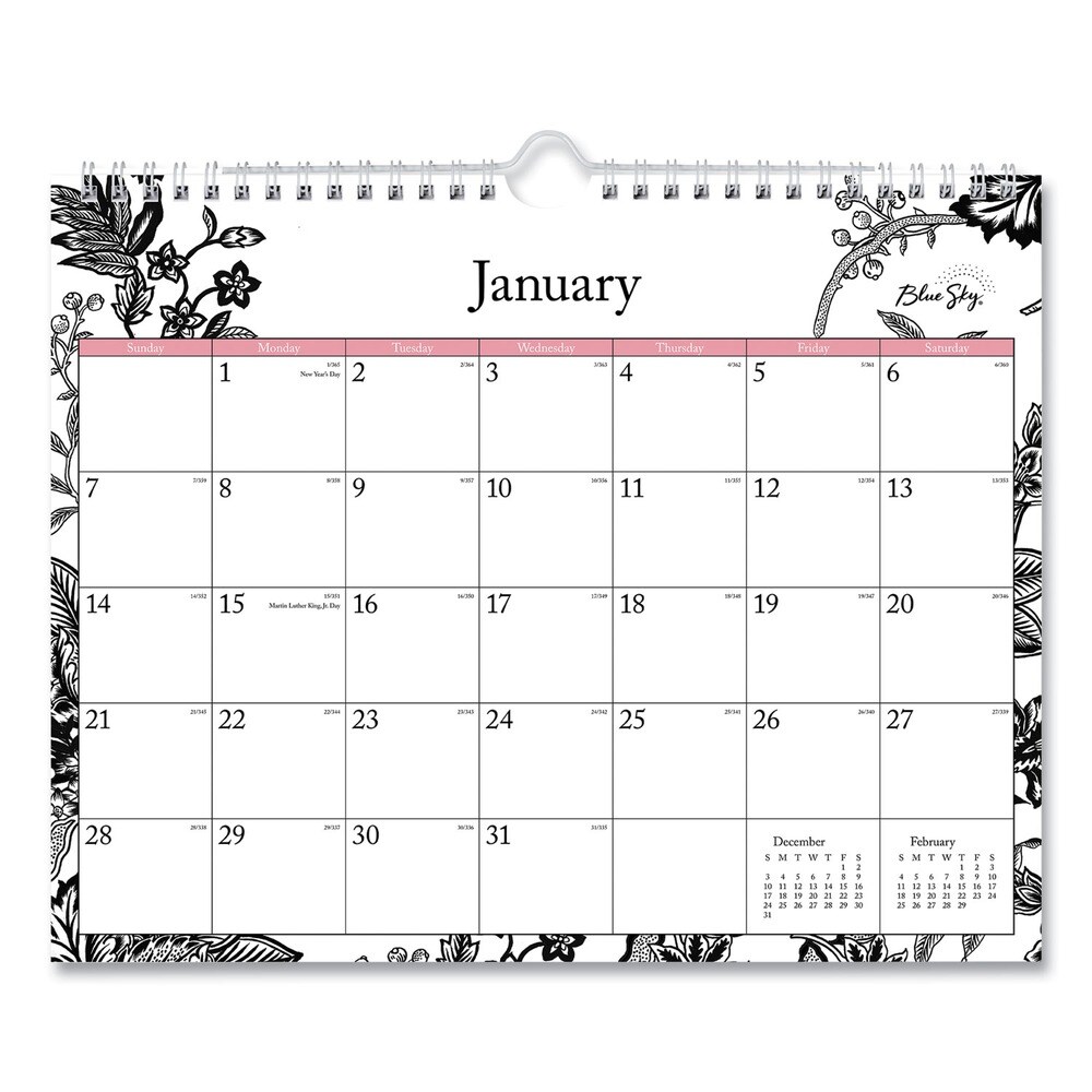 Blue Sky 11 in. x 8.75 in. 12-Month (Jan-Dec 2026) Analeis Wall ...