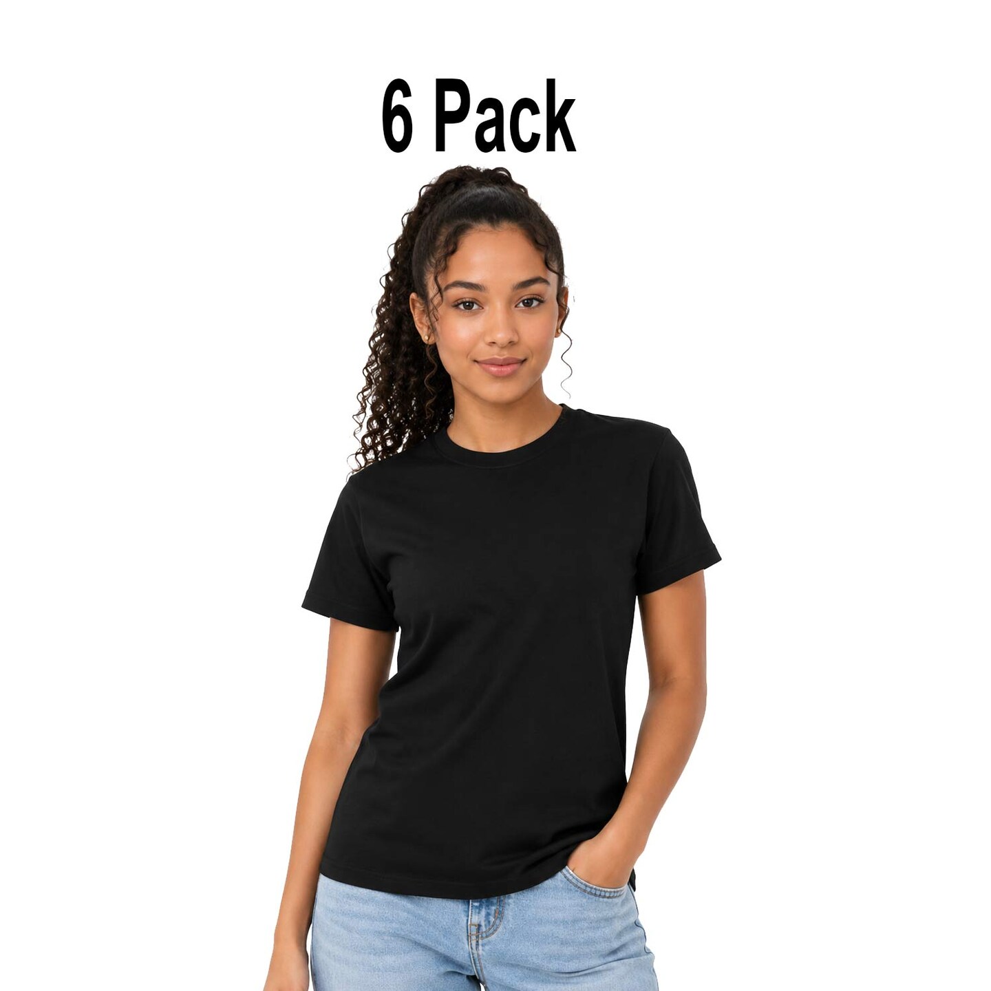 6 Pack Unisex Triblend Track Tee, Size: S, Color: Tri-black | Michaels