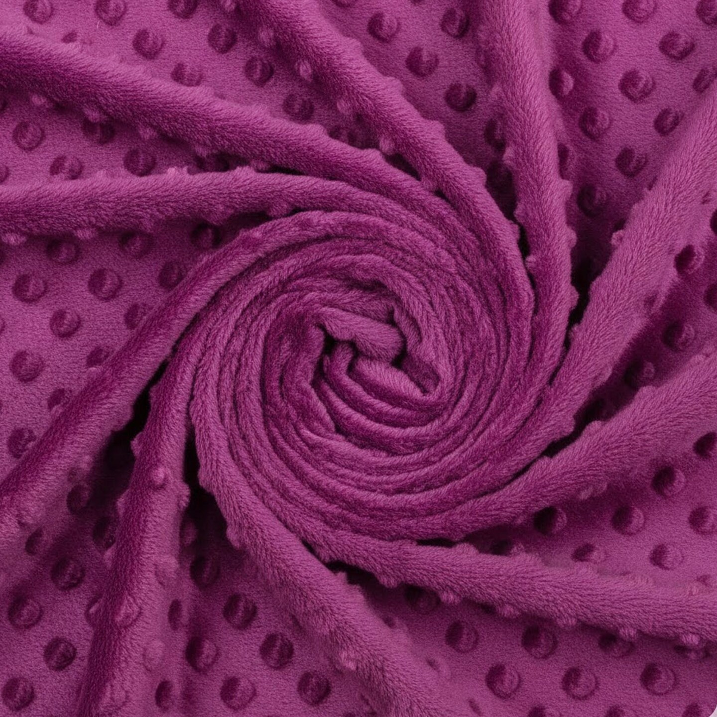 1 Yard Minky Dimple Dot Faux Fur Fabric, 60″ Wide 100% Polyester, Color ...