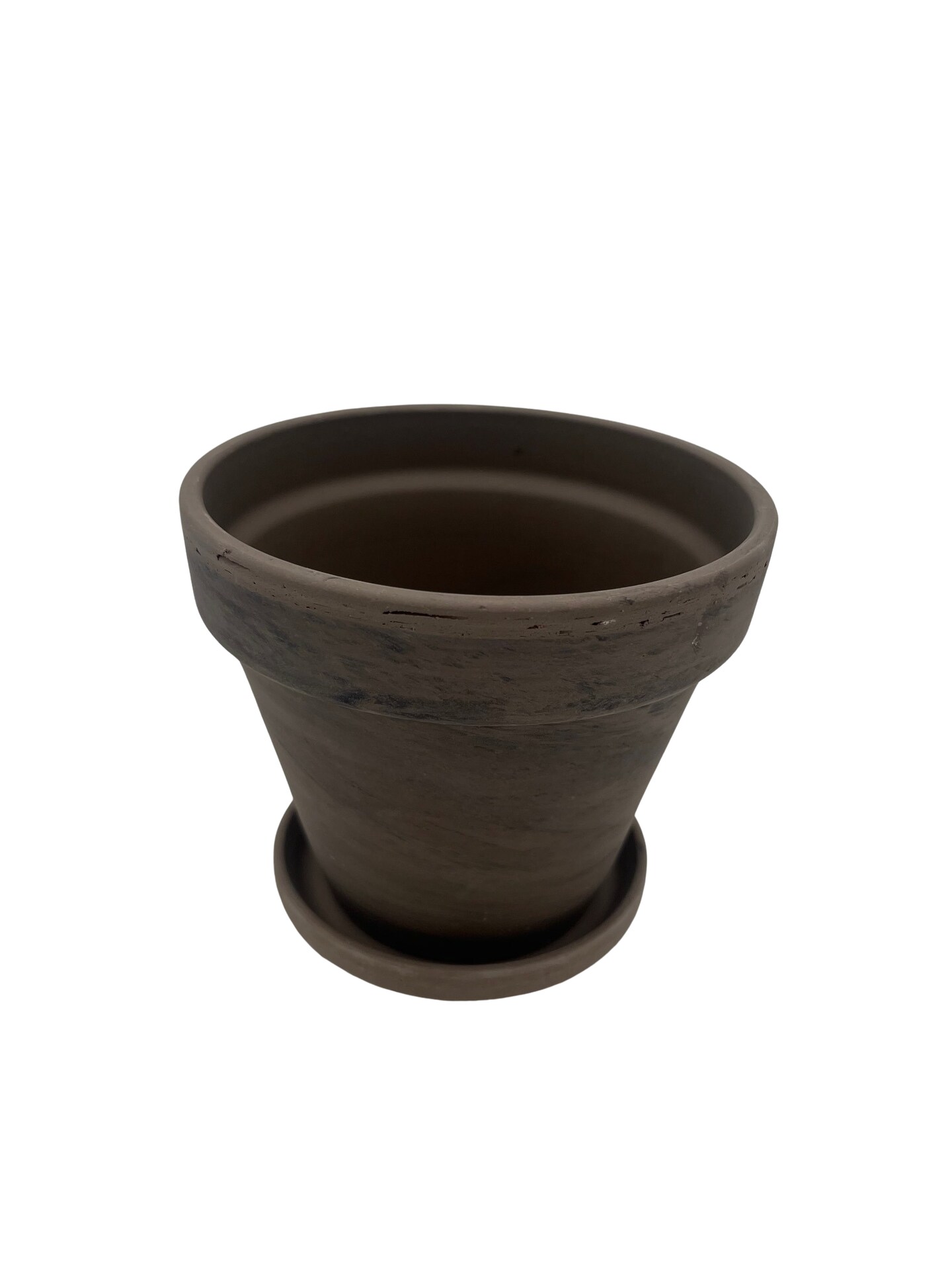 6" Basalt Clay Pot with Saucer - Great for Plants and Crafts, Count: 1 ...