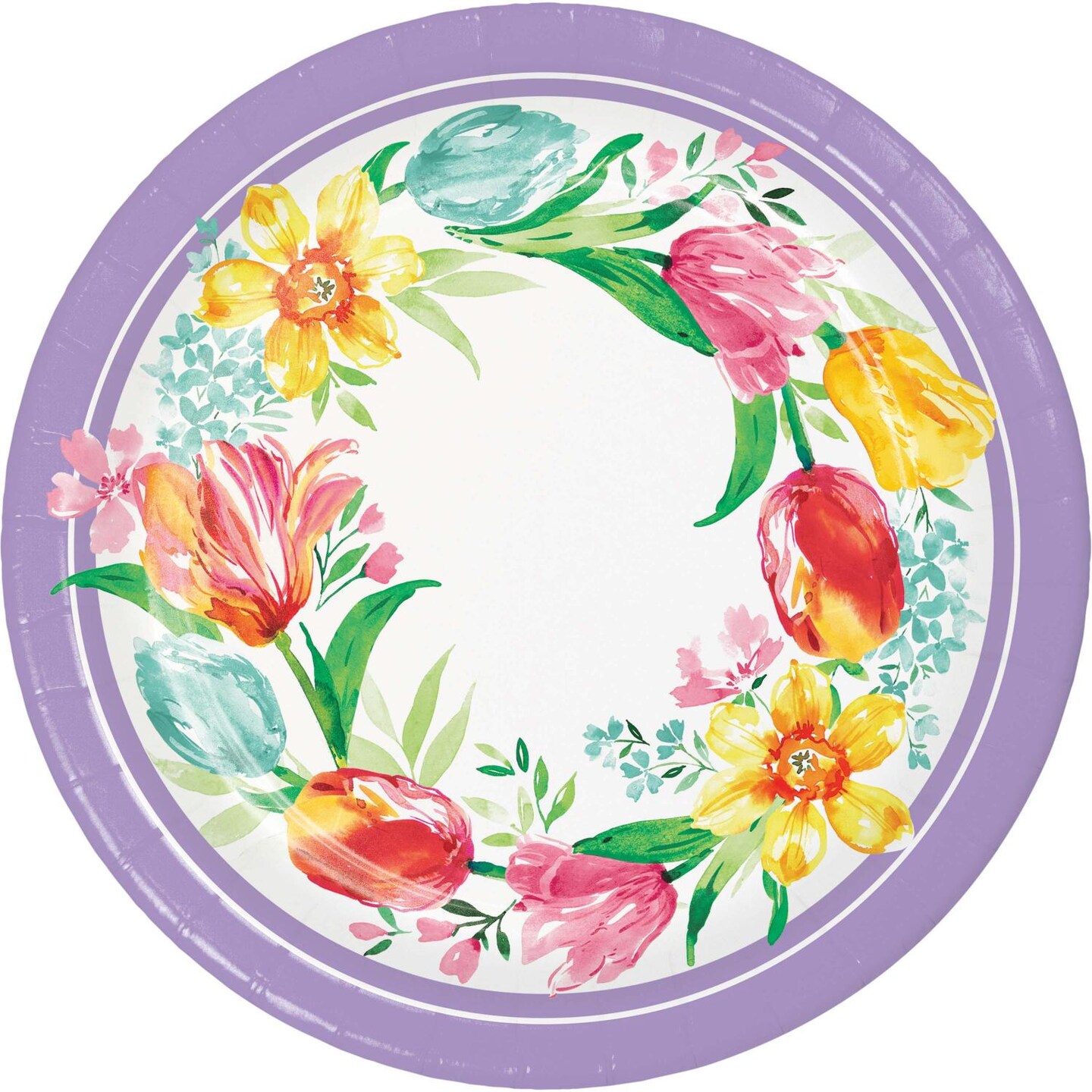 Beautiful Blooms Easter 6.75" Paper Dessert Plate (8/Pkg) | Michaels