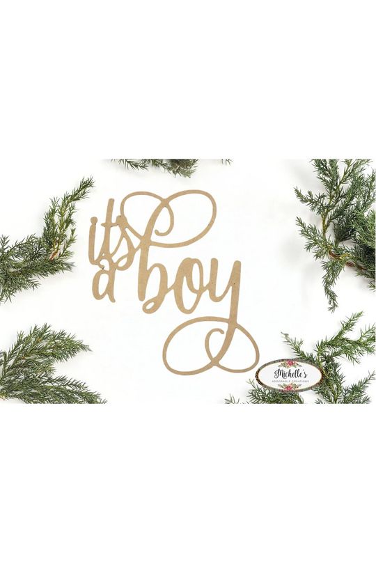 It's a Boy Script Word Wood Cutout - Unfinished Wood | Michaels
