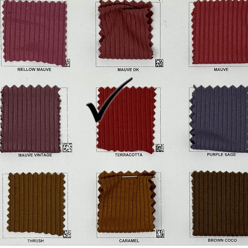 1 Yard 4x2 Brushed Rib Knit Solid Fabric Soft Lightweight Stretch ...