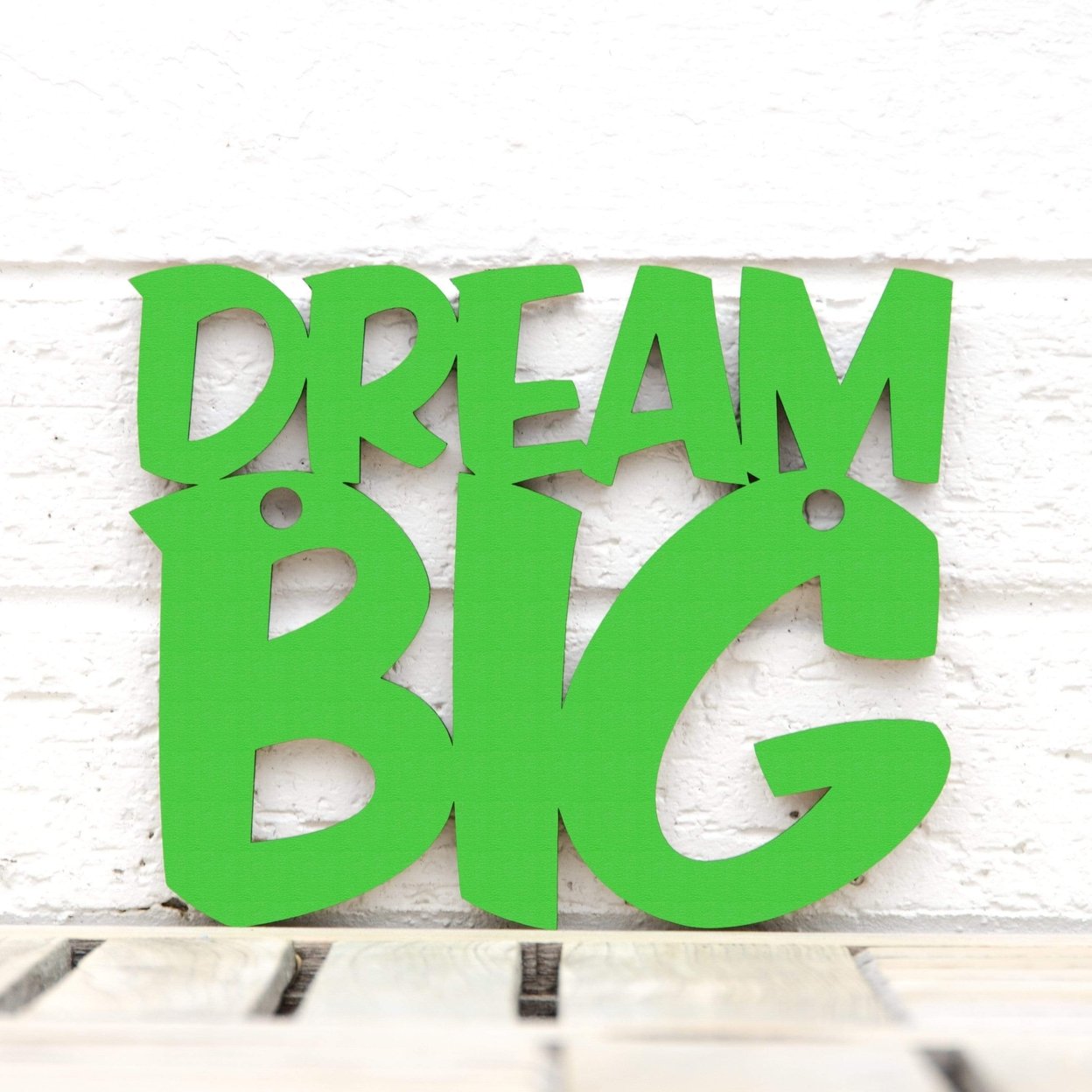 Spunky Fluff Dream Big Inspirational Decorative Wall Art Sign 15 Colors ...