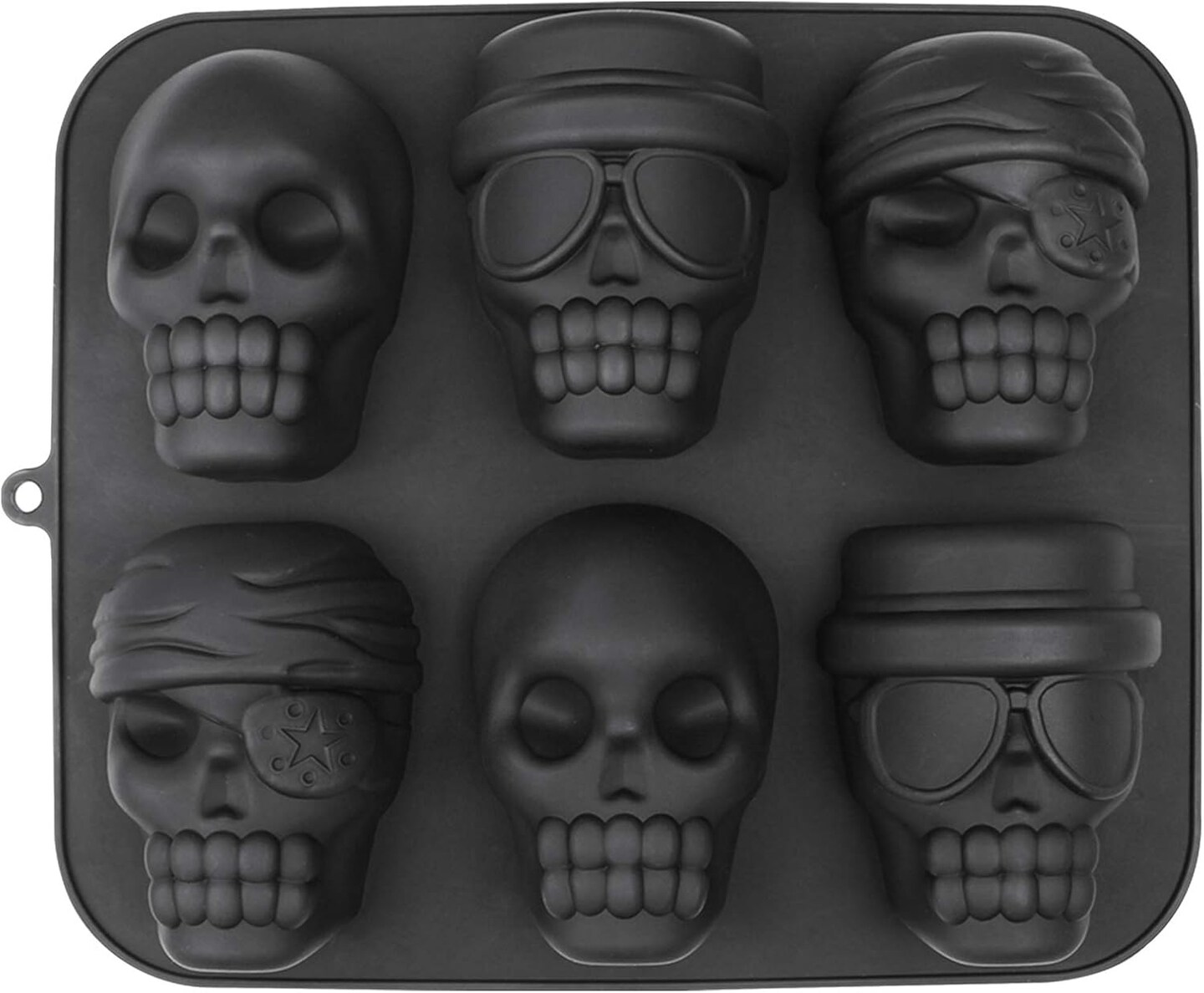 Skull Cake Pan Silicone Gelatin Cakelet Mold Skull Pizza Tin Baking Pan ...