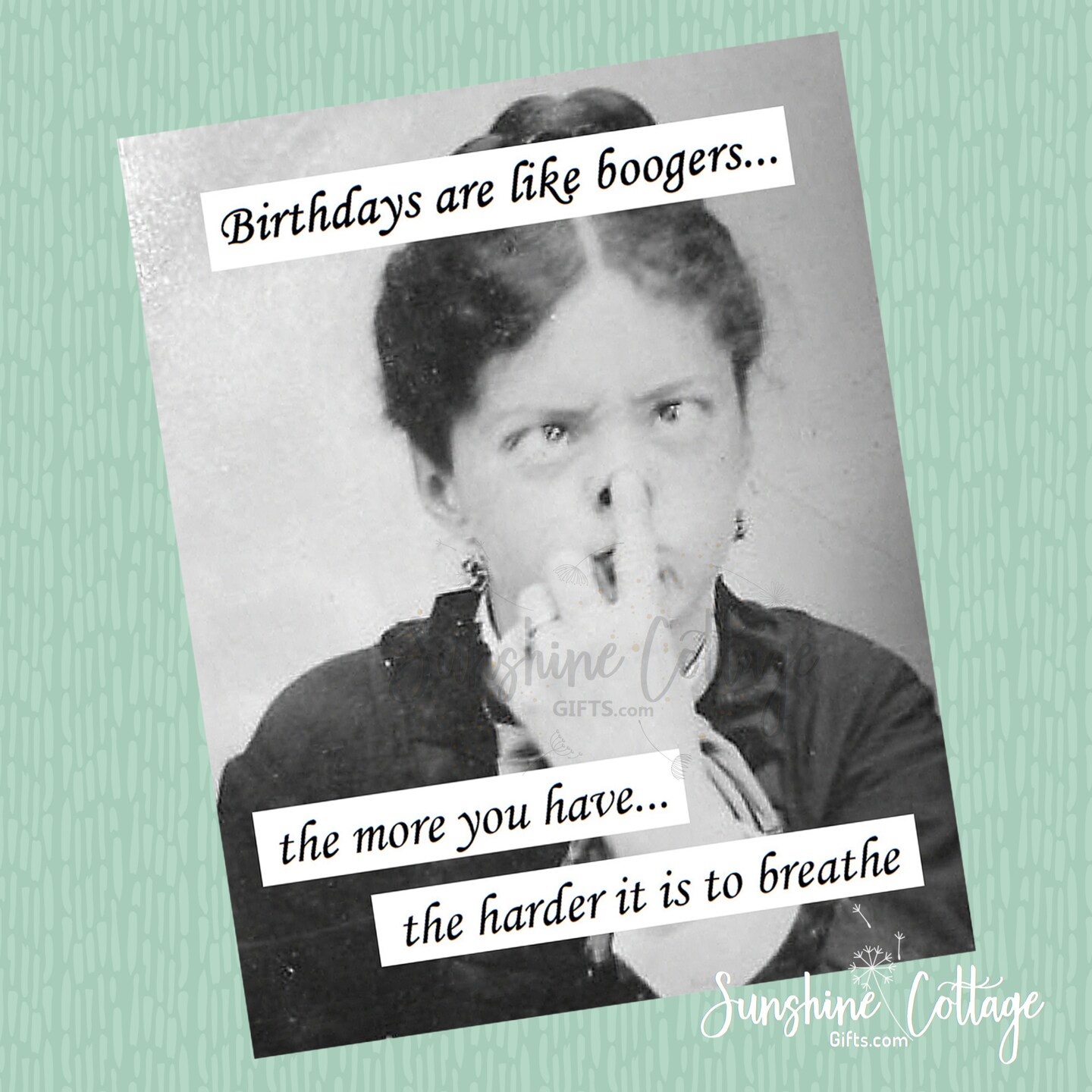 FUNNY BIRTHDAY CARD, Birthdays Are Like Boogers | MakerPlace by Michaels