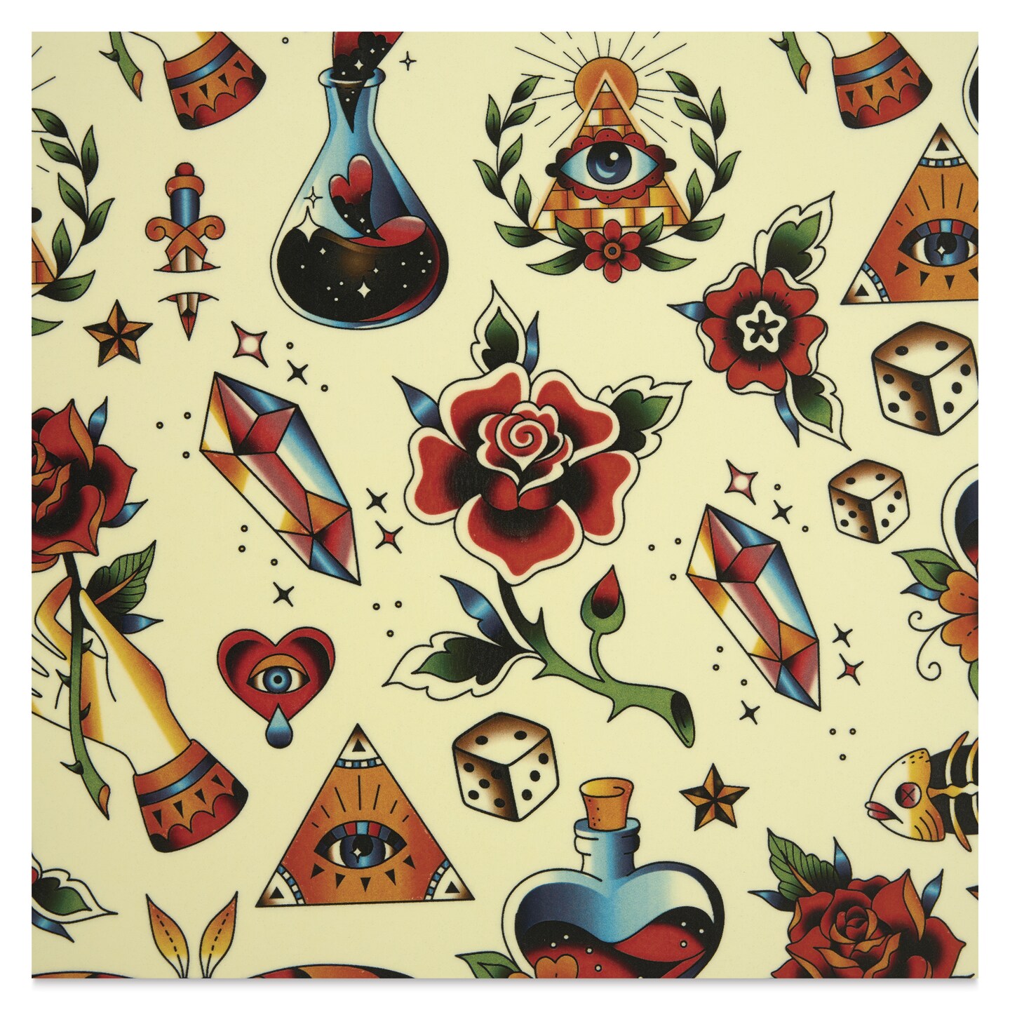 Elan Transfers Overglaze Decal Sheet - Vintage Tattoo | Michaels