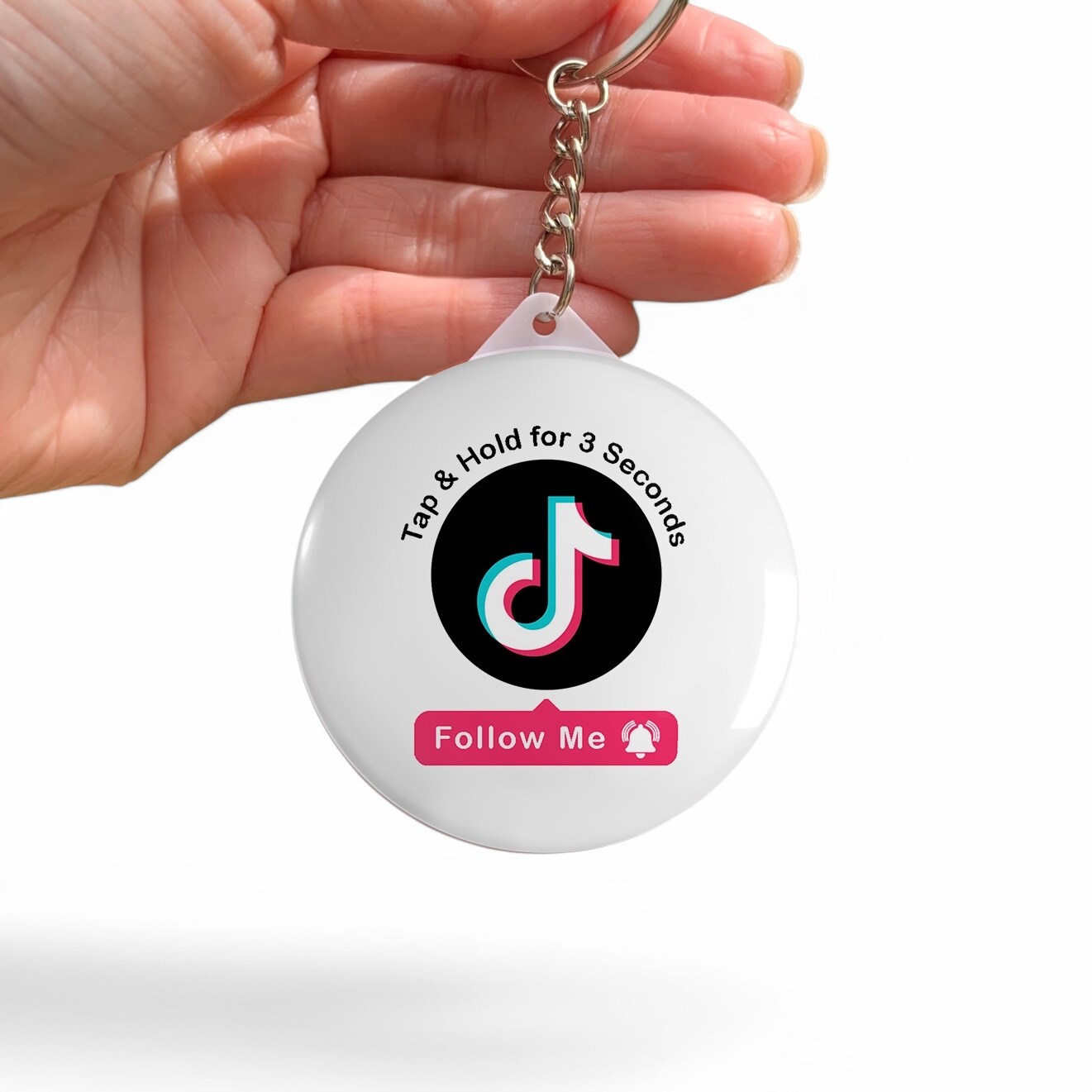 TikTok Smart Keychain I Social Media | Tap and Follow NFC Keychain I ...