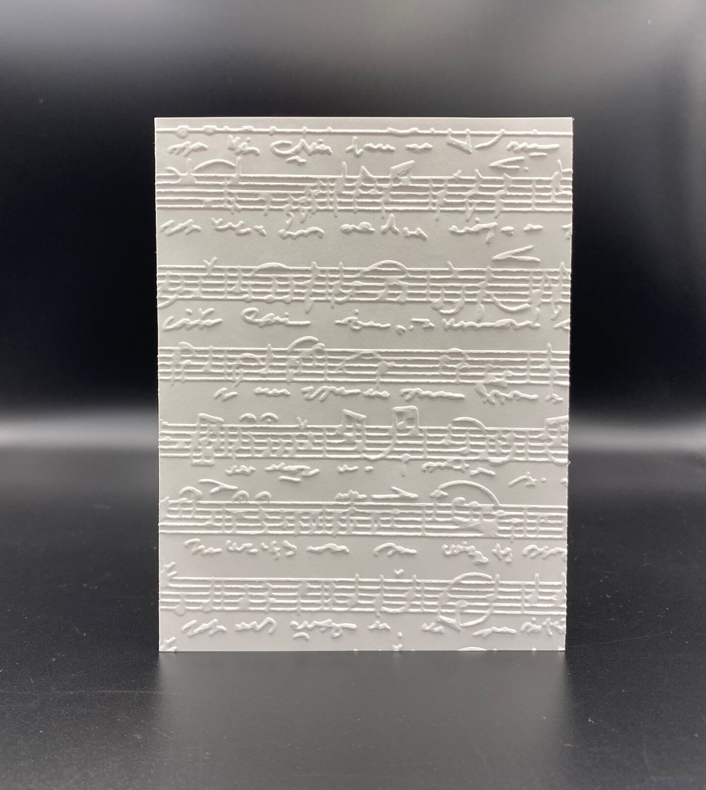 Classic Note Cards featuring Stunning Embossed Sheet Music | MakerPlace ...