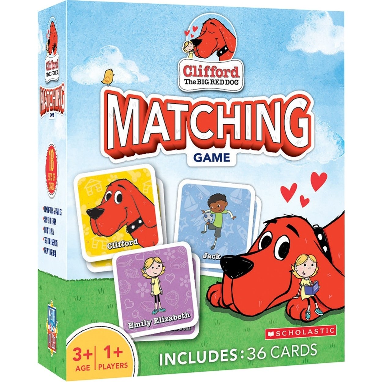 Clifford Matching Game By Masterpieces 18 Pairs Memory Game For Ages 3 ...