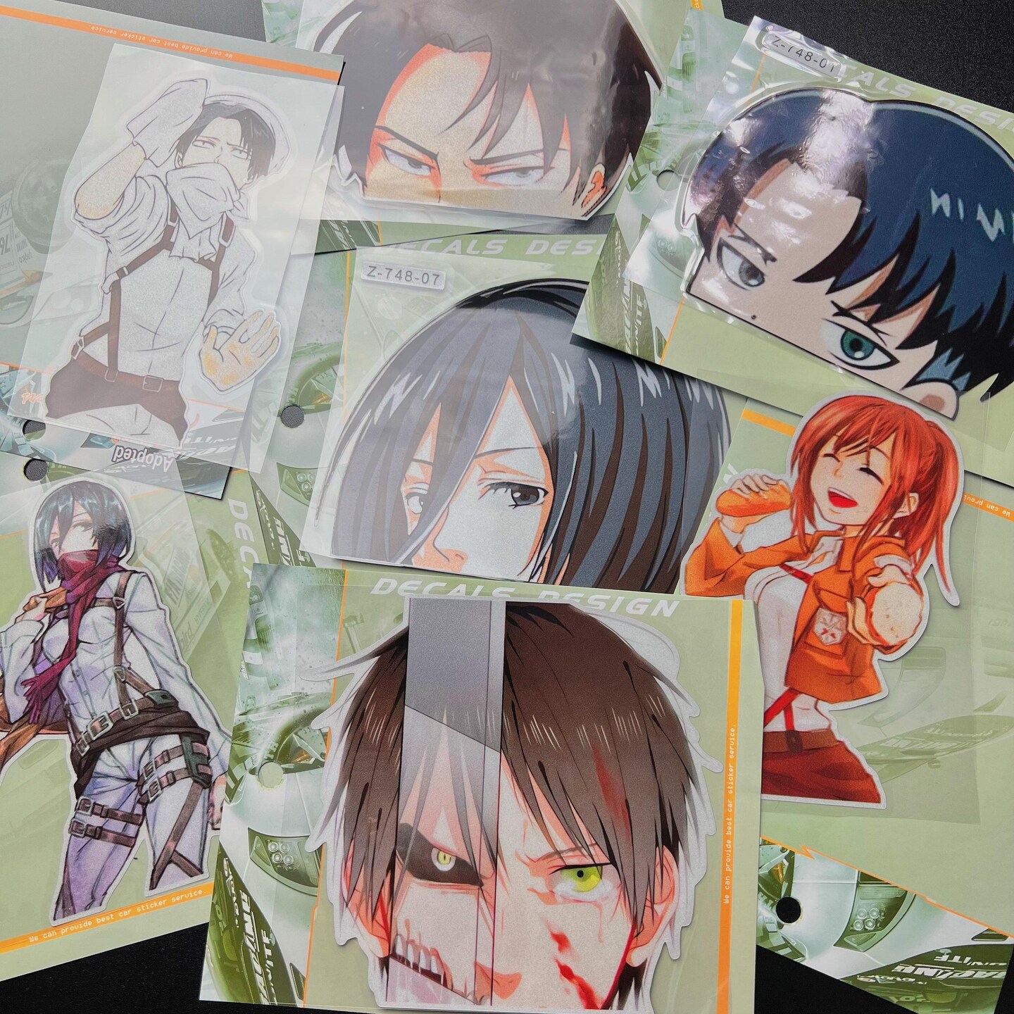 Anime car peeker stickers, Anime car decal, Anime car peeker for car ...