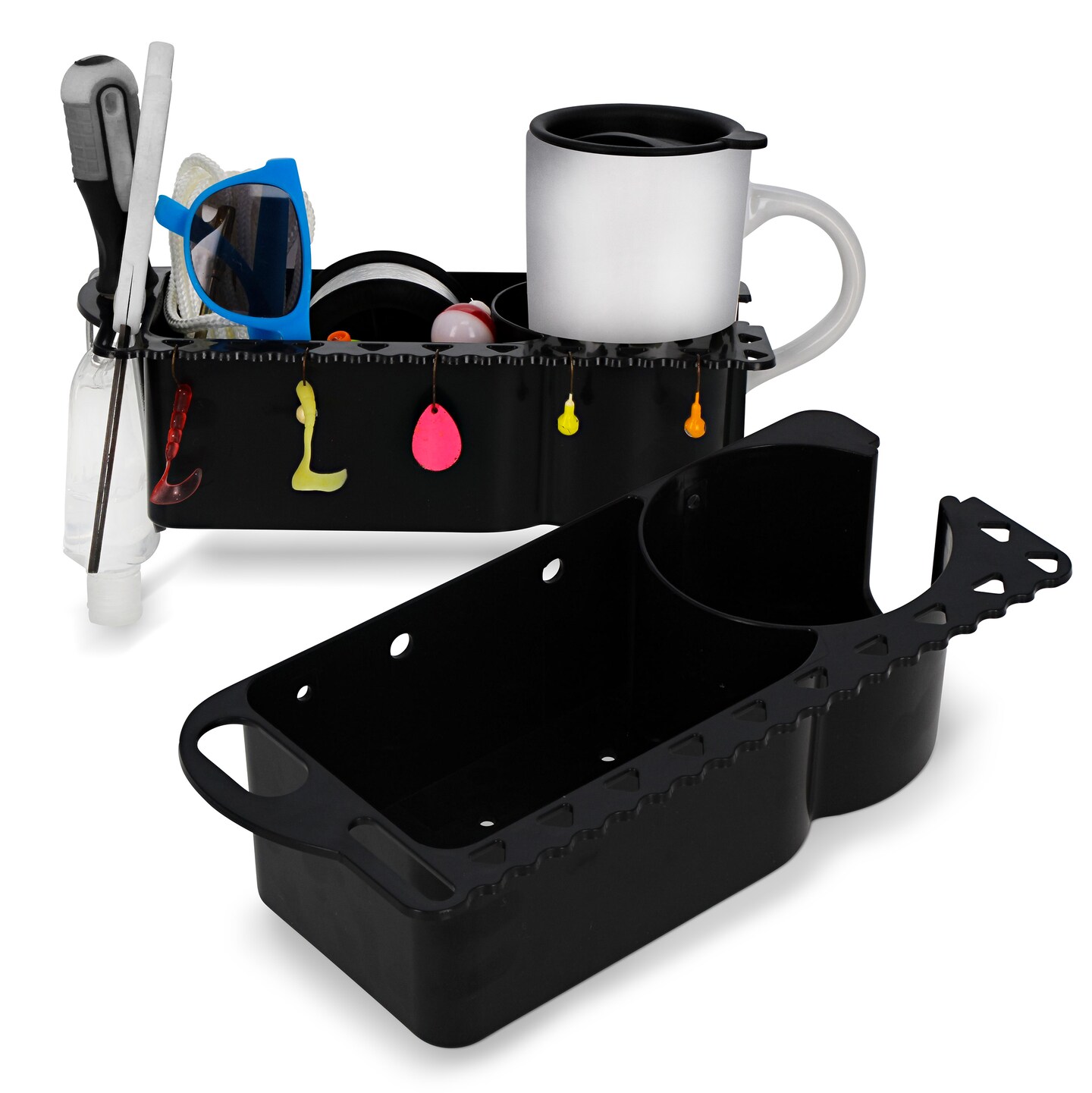 7Penn Boat Storage Organizer - 2 Pack Draining Marine Cup Holder for ...