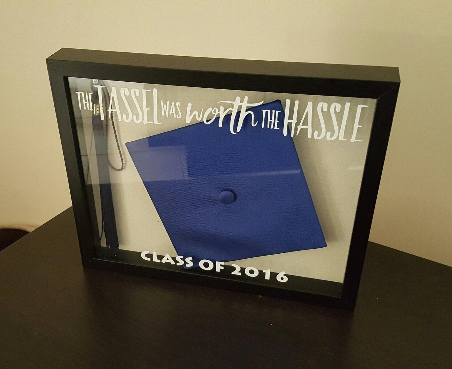 Graduation Cap Tassel Shadowbox, TASSEL Was WORTH The HASSLE, Milestone ...