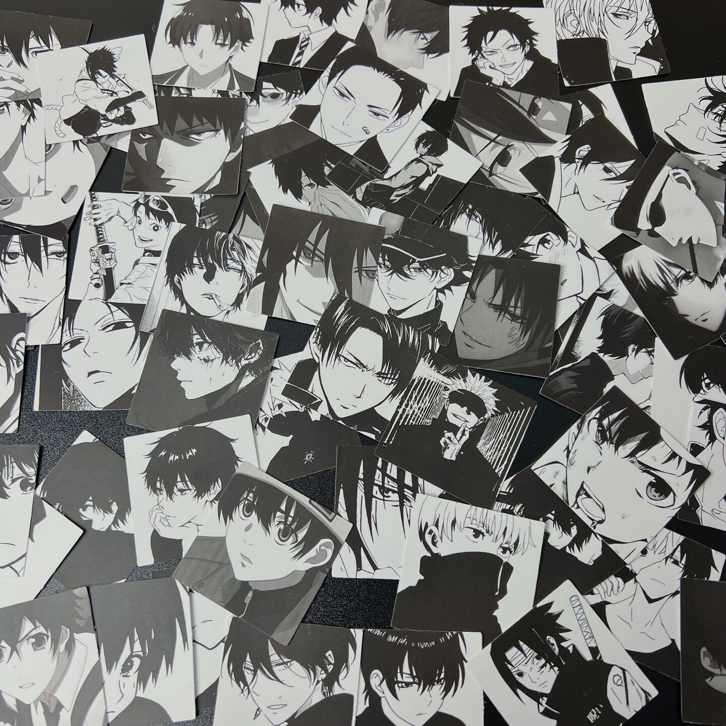 Anime Manga Stickers, 60 assorted male anime character manga stickers ...