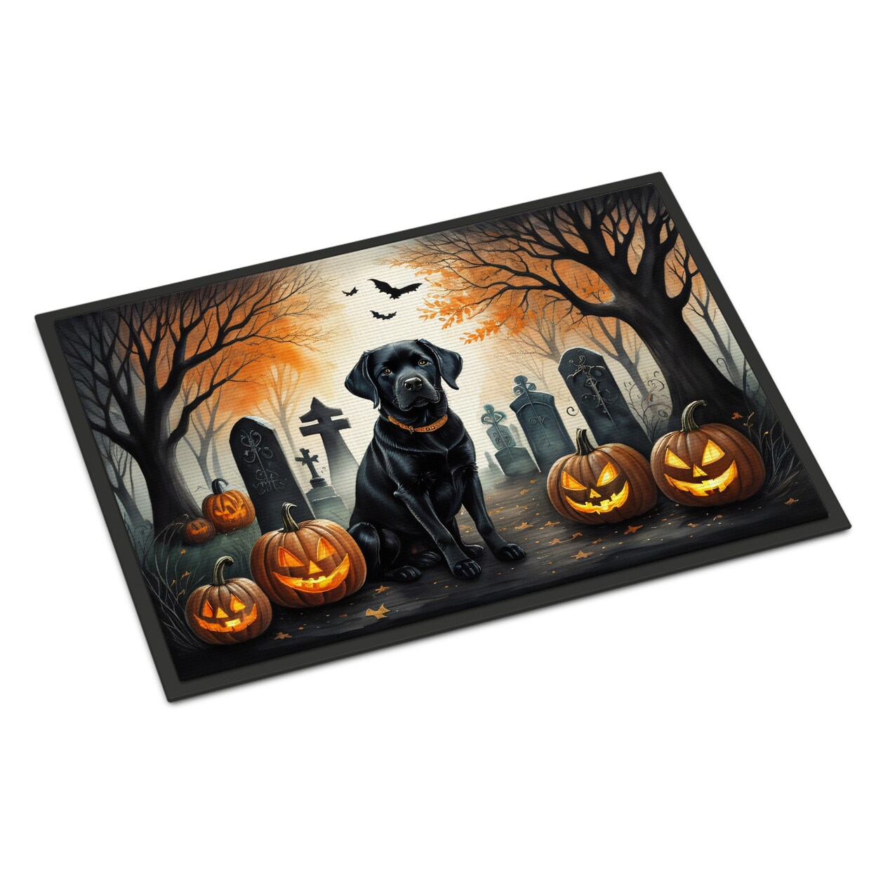 Black Labrador Retriever Spooky Halloween Doormat 18X27 | Michaels