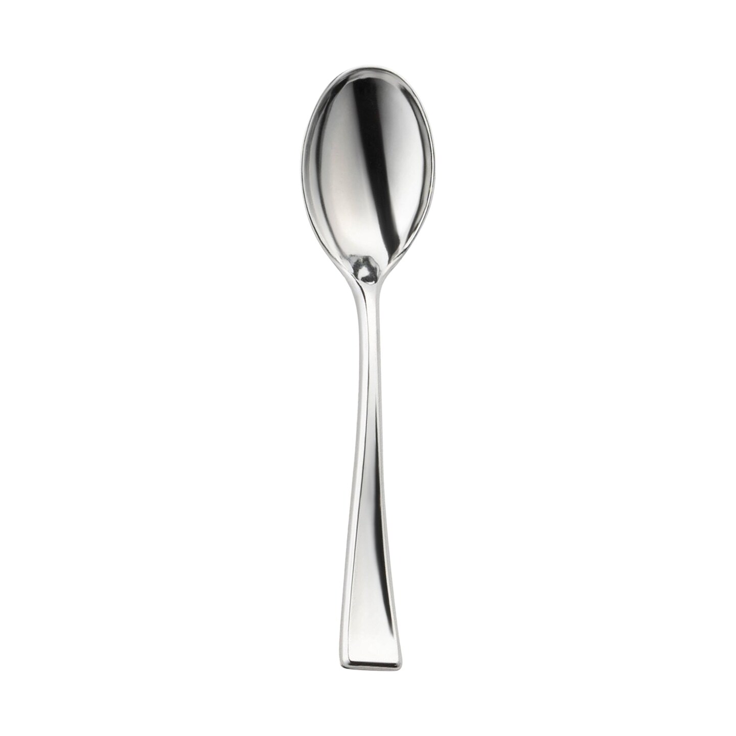 Shiny Metallic Silver Mini Plastic Disposable Tasting Spoons (960 ...
