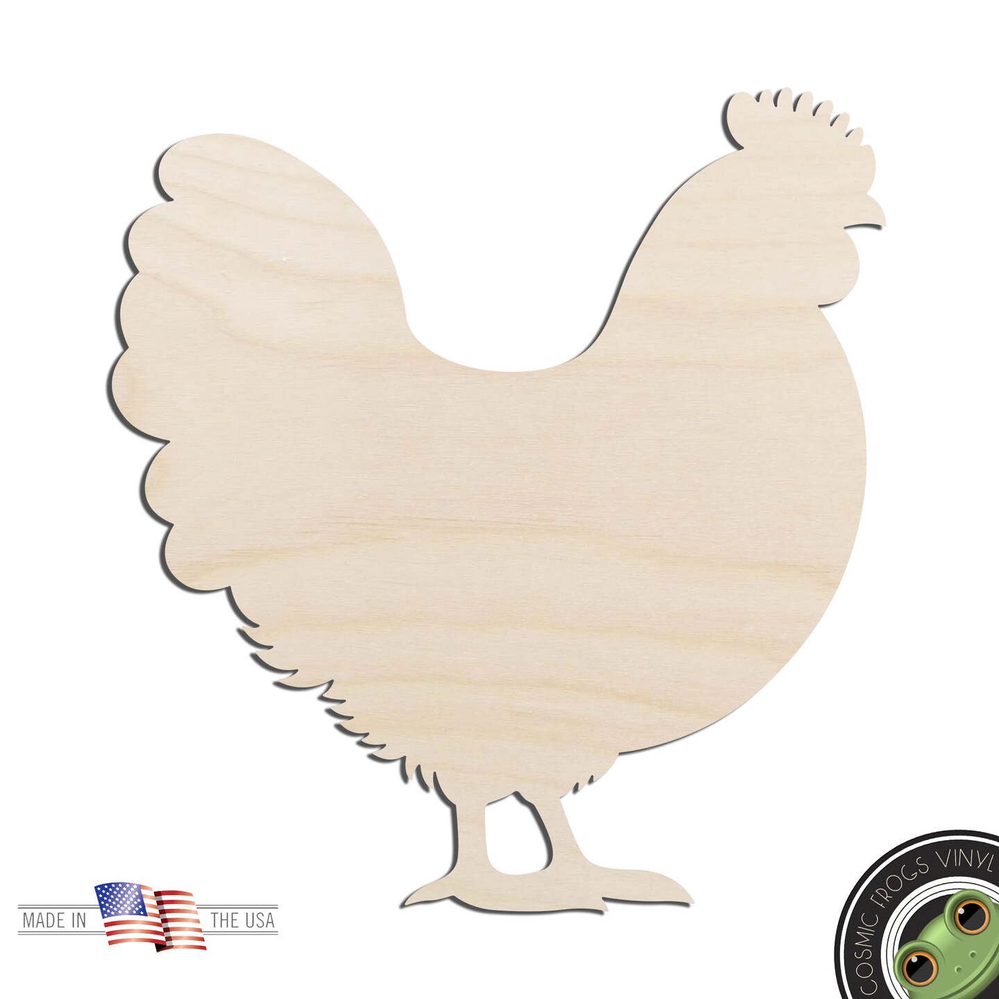 Chicken 3 Laser Cut Out Unfinished Wood Shape Craft Supply | MakerPlace ...