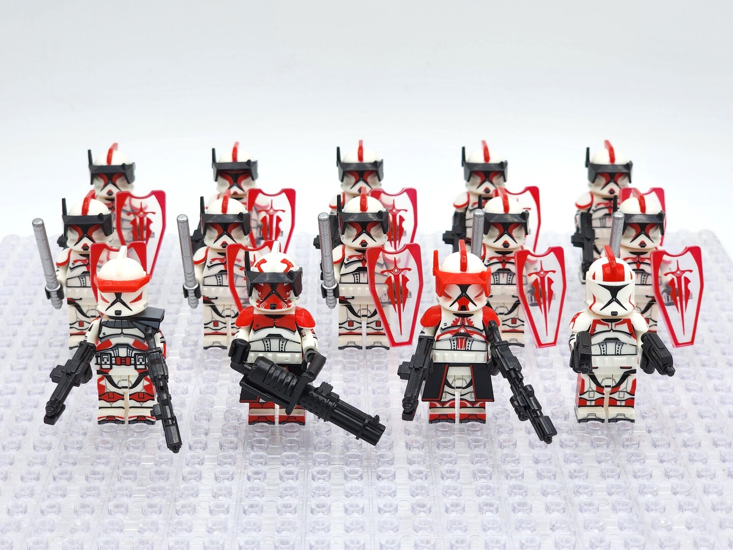Star Wars Phase 1 Coruscant Guards Clone Trooper Riot Squad Set 14pcs ...