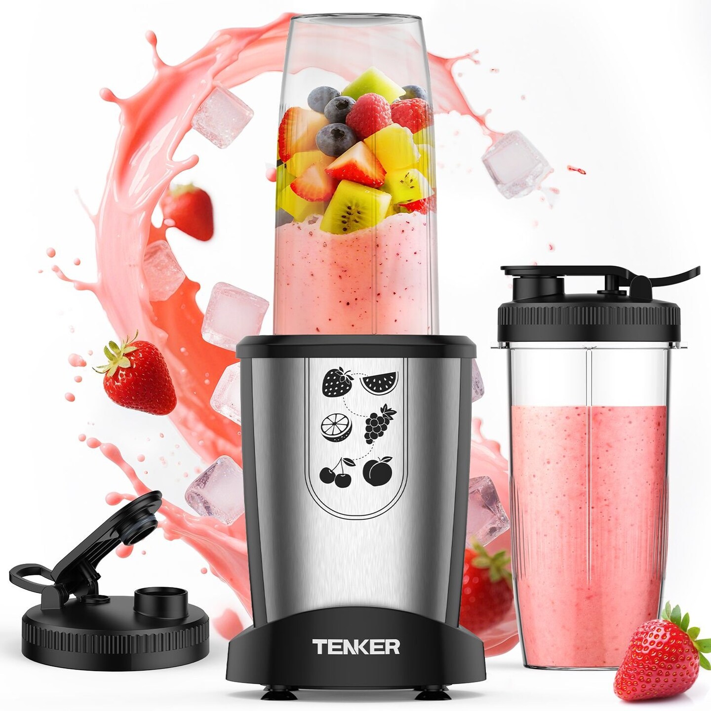 Edge Collections - Silver - Versatile Personal Blender for Smoothies ...