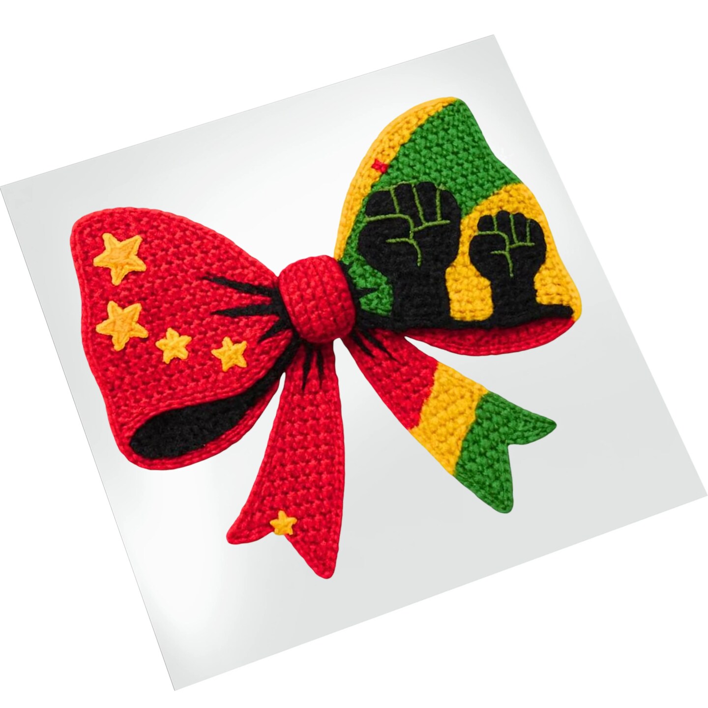 Black History Ready To Press DTF Transfer - Fist Bow Unity Design ...