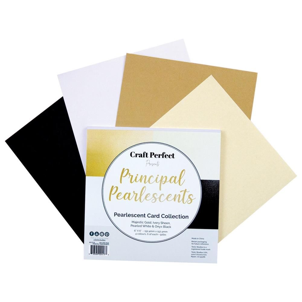 Craft Perfect Pearlescent Cardstock 6"X6" 24/Pkg Paper Pad - Clearance ...