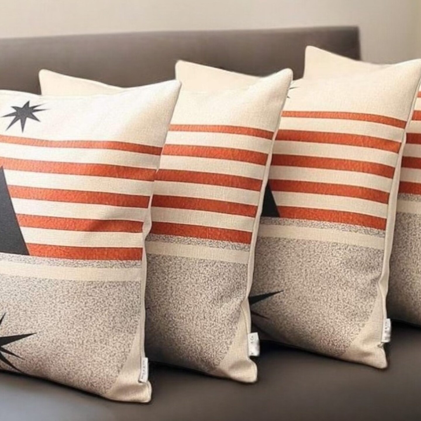 Edge Collections-18" x 18"-Red-Geometric Decorative Throw Pillows for ...