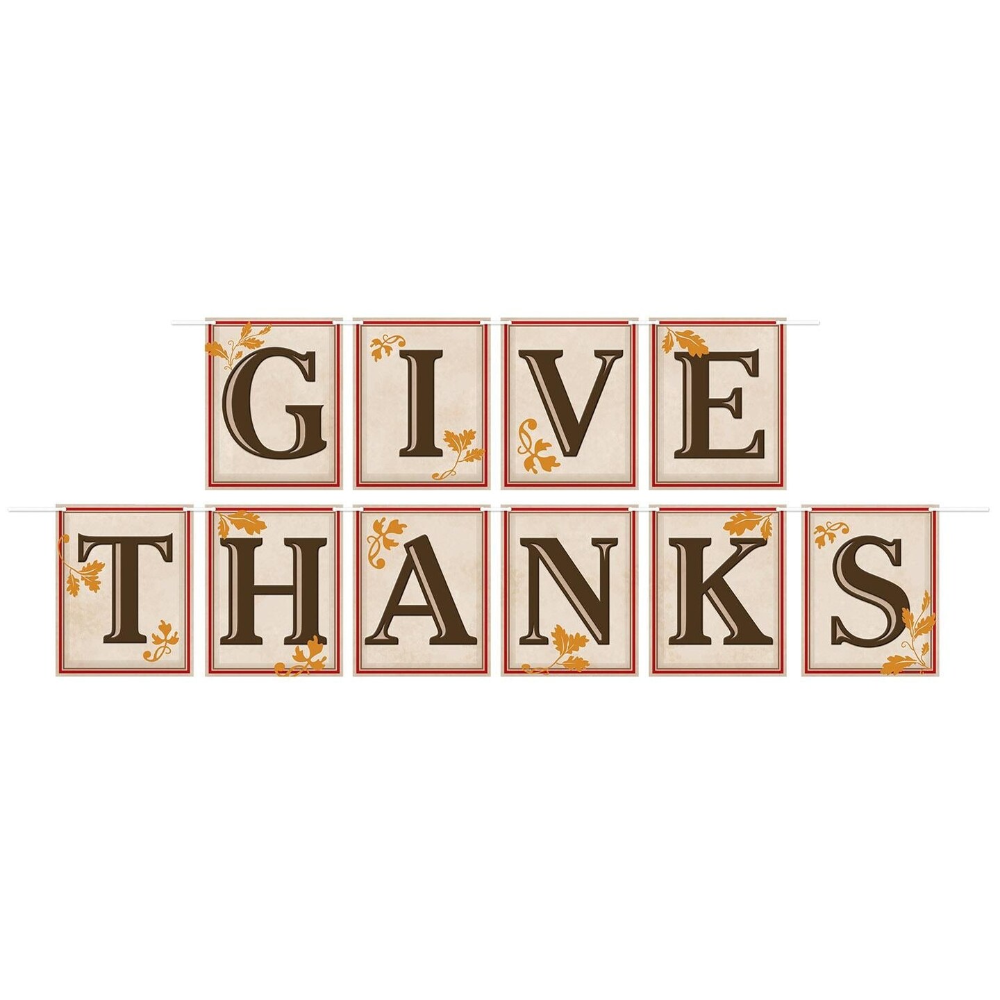 12 Pack Bulk Thanksgiving Give Thanks Streamer | Michaels