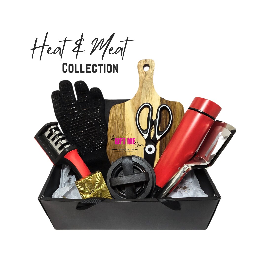 Heat and Meat Collection Gift Set | BBQ Grill Set | Grill Master Gift ...