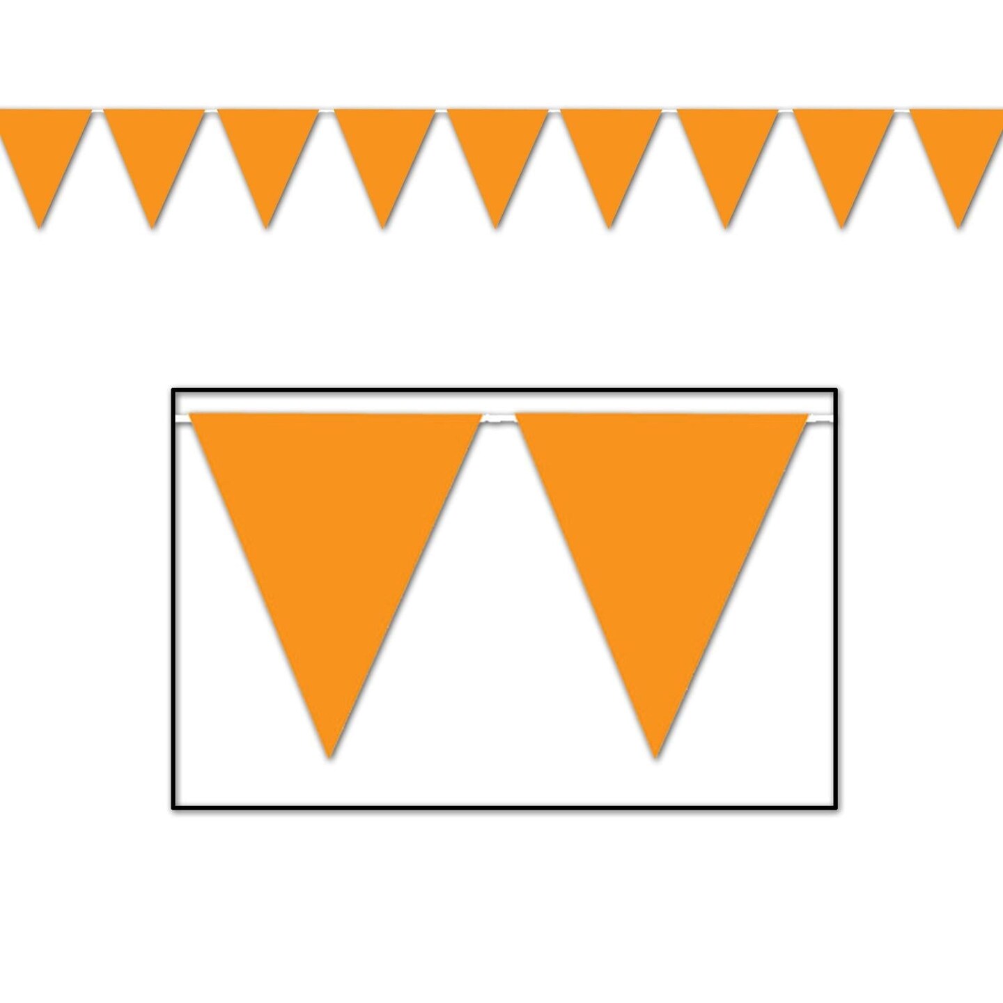 12 Pack Bulk Orange Party Pennant Banner | Michaels