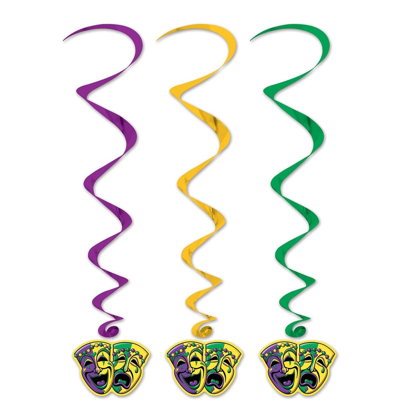 Beistle Bulk 3 ft. Mardi Gras Whirls - 30 Whirls | Michaels
