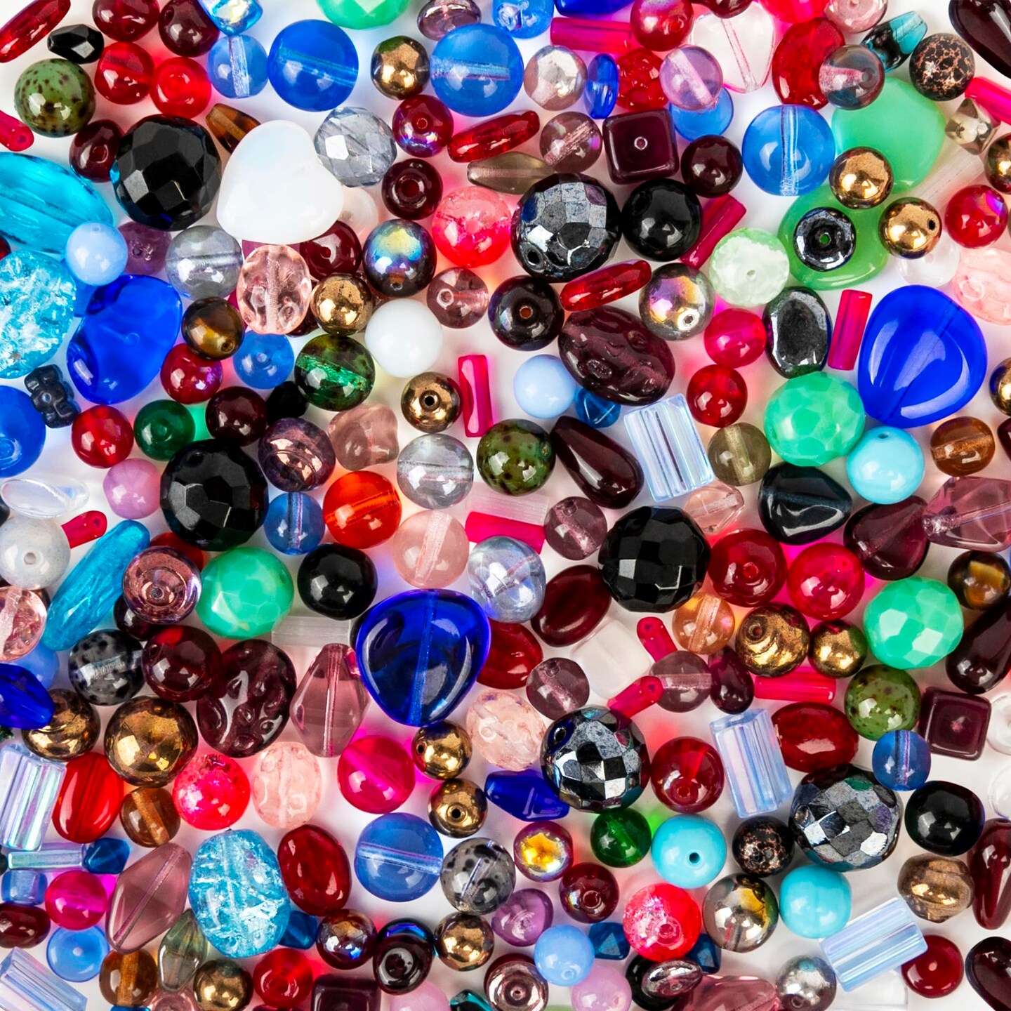 Assorted Glass Beads for Jewelry Making, DIY Lamp Work, Arts and Crafts ...