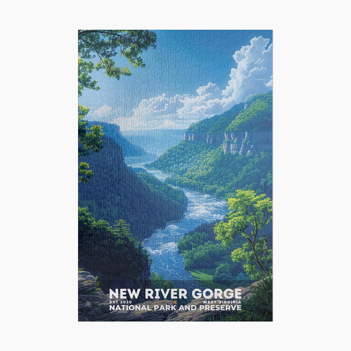 New River Gorge National Park and Preserve Jigsaw Puzzle, Family Game ...