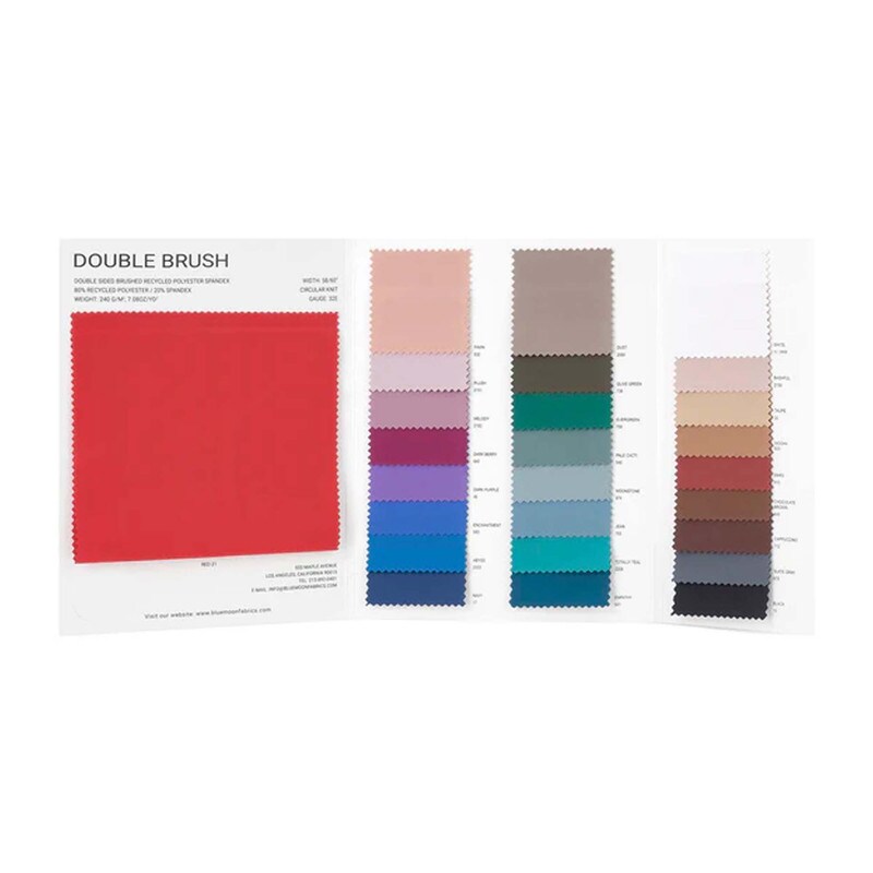 Double Sided Brushed Recycled Polyester Spandex Color Card | Michaels