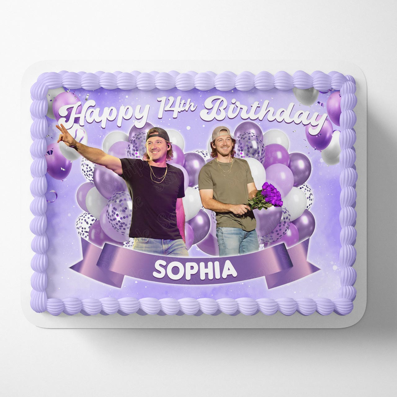 Copy-Morgan Wallen King Of Country Music Edible Cake Image Topper ...