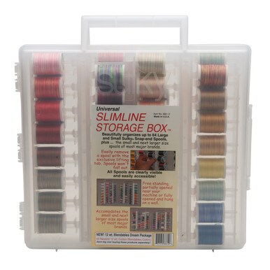 Universal Slimline Thread Storage Box - 12 Wt. Cotton Blendables Thread ...
