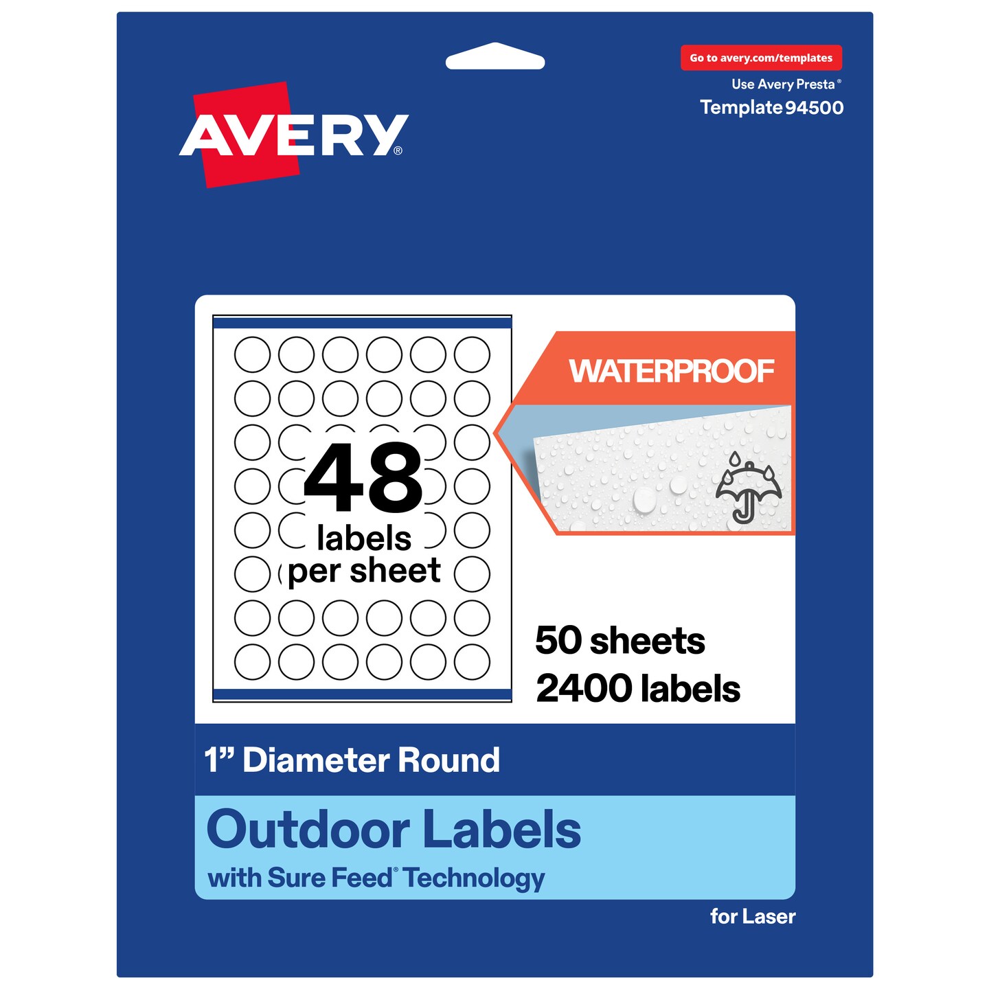 Avery Outdoor Waterproof Labels, 1" Diameter Round | Michaels