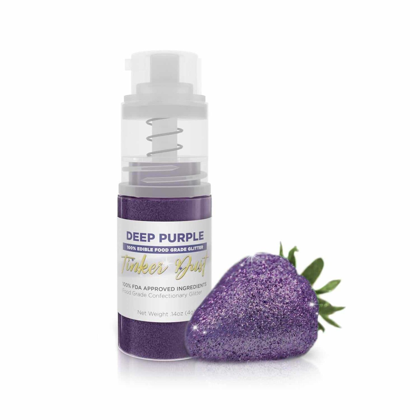 Bakell - Deep Purple Tinker Dust Edible Glitter (4g, 1x Spray Pump) for ...