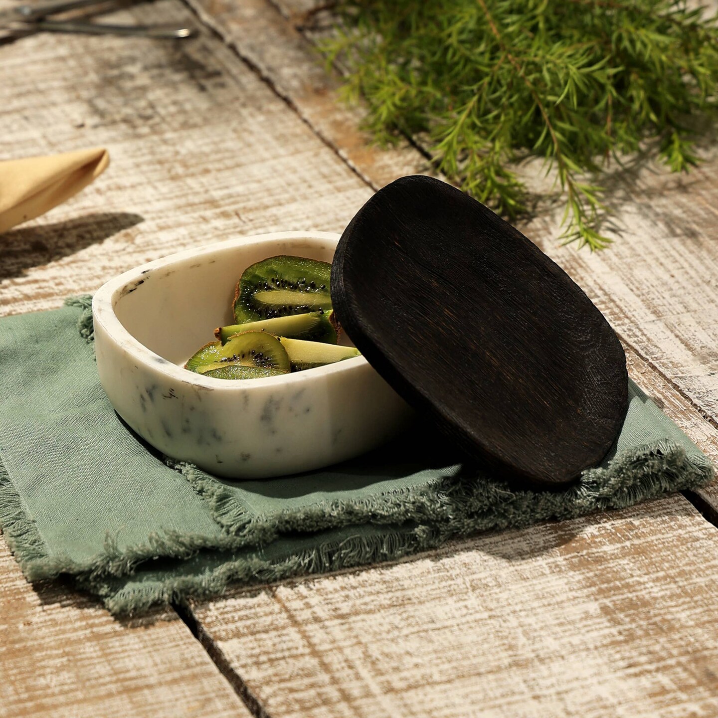 Marble Kitchen Container/Storage Box - 6"x6"x2.5" | Michaels