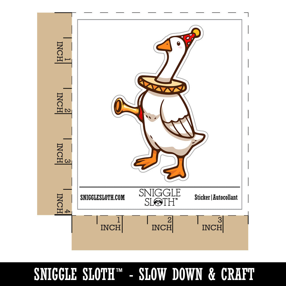Water Bottle Sticker Set Silly Goose Clown with Horn Honk Cute ...