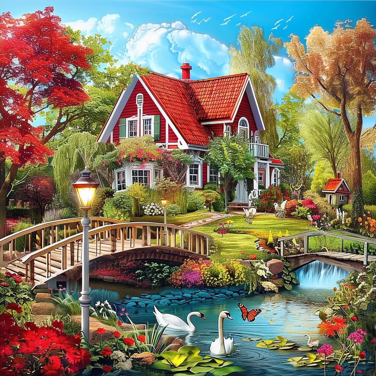 Diamond Art Kits for Adults,5D countryside Diamond Painting DIY ...