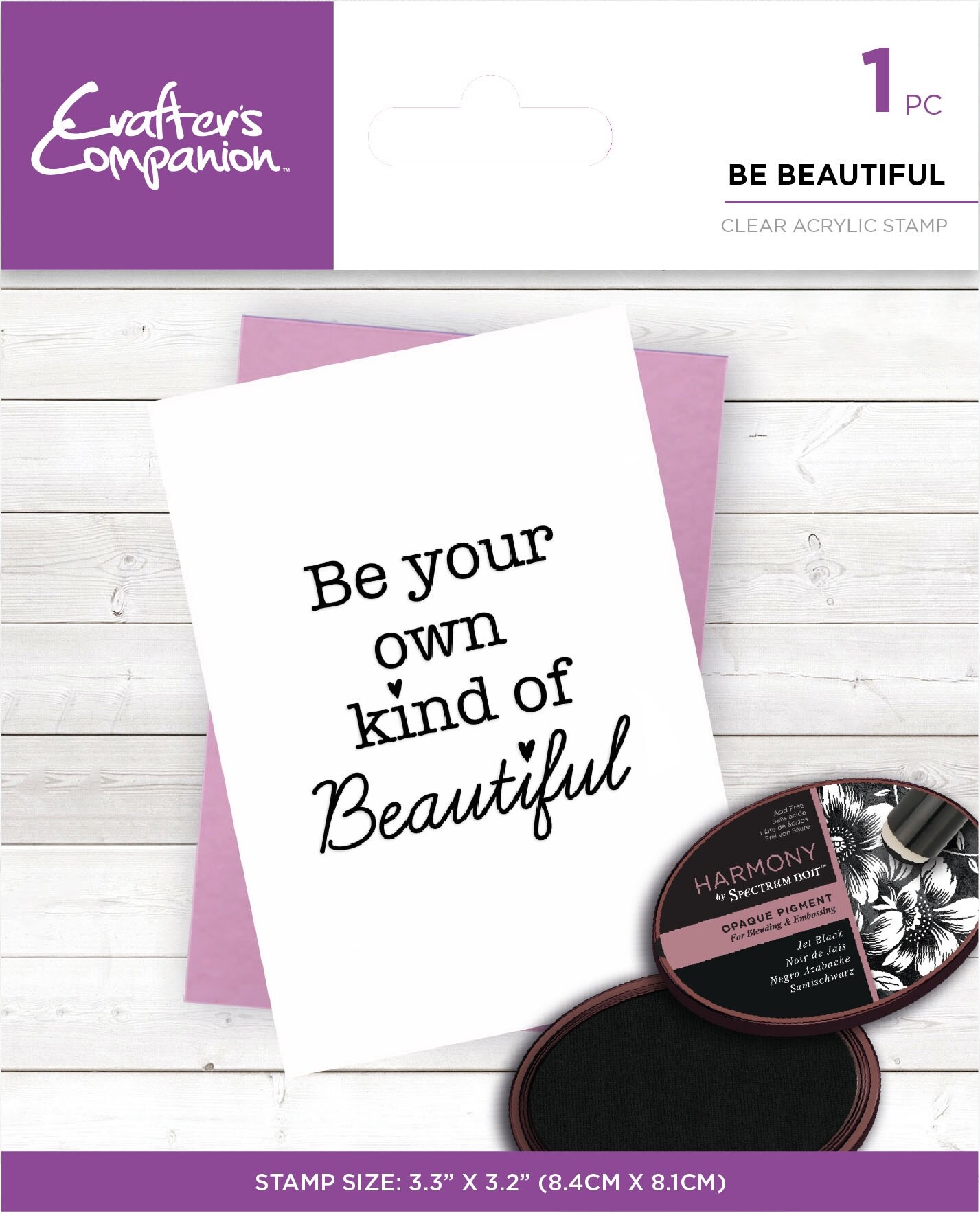 Crafter's Companion Clear Acrylic Stamps-Be Beautiful | Michaels