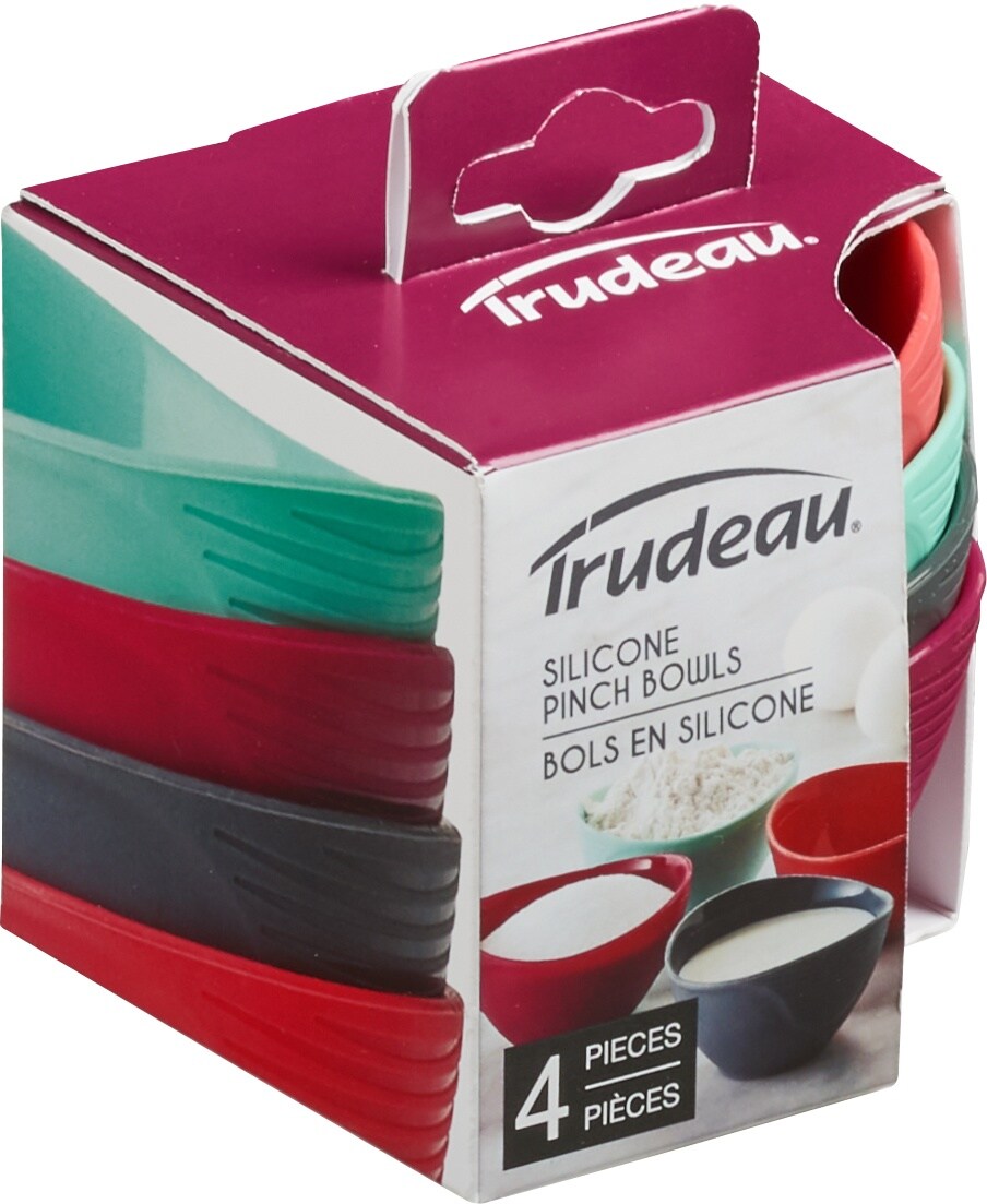 Trudeau Silicone Pinch Grip Bowls Set Of 4-Assorted Colors | Michaels