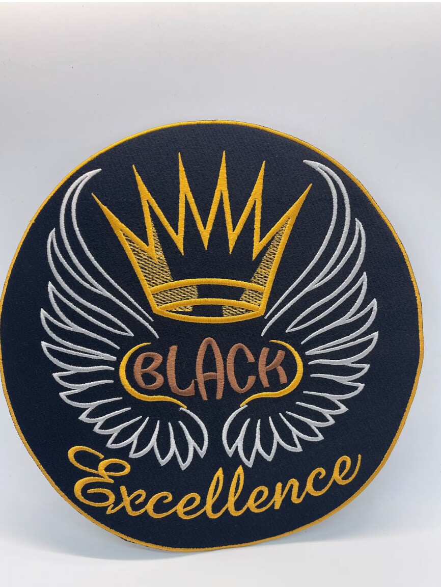 Large Black Excellence Crown Back Patch | Michaels