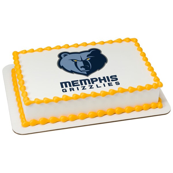 NBA Team Memphis Grizzlies Edible Cake Topper Image 1/4 sheet | Michaels