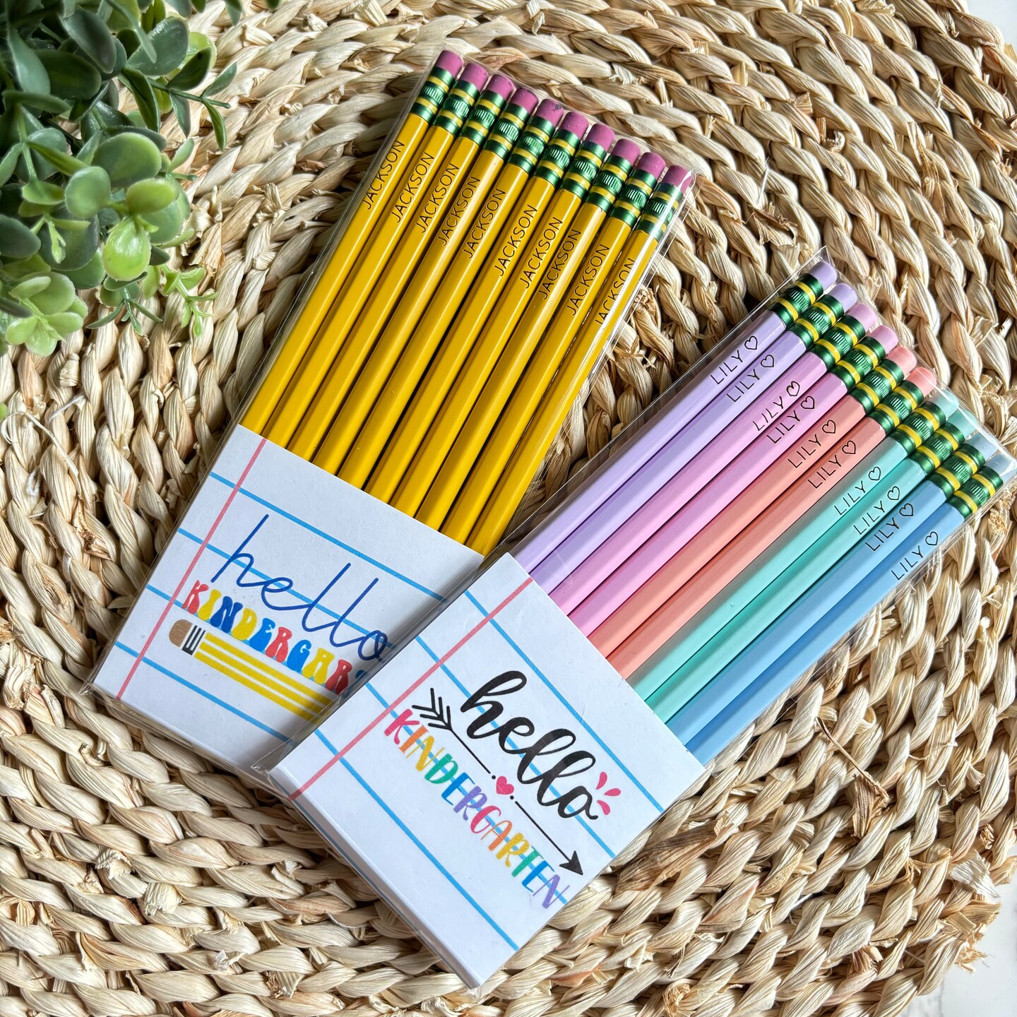 Personalized Pencil Set, Custom Children's Pencils, Back To School ...