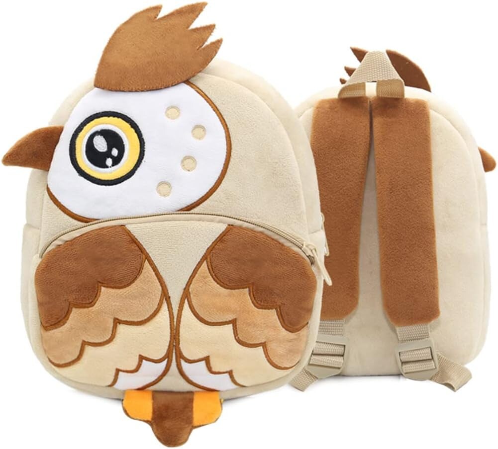 Toddler Backpack for Boys and Girls, Cute Soft Plush Animal Cartoon ...