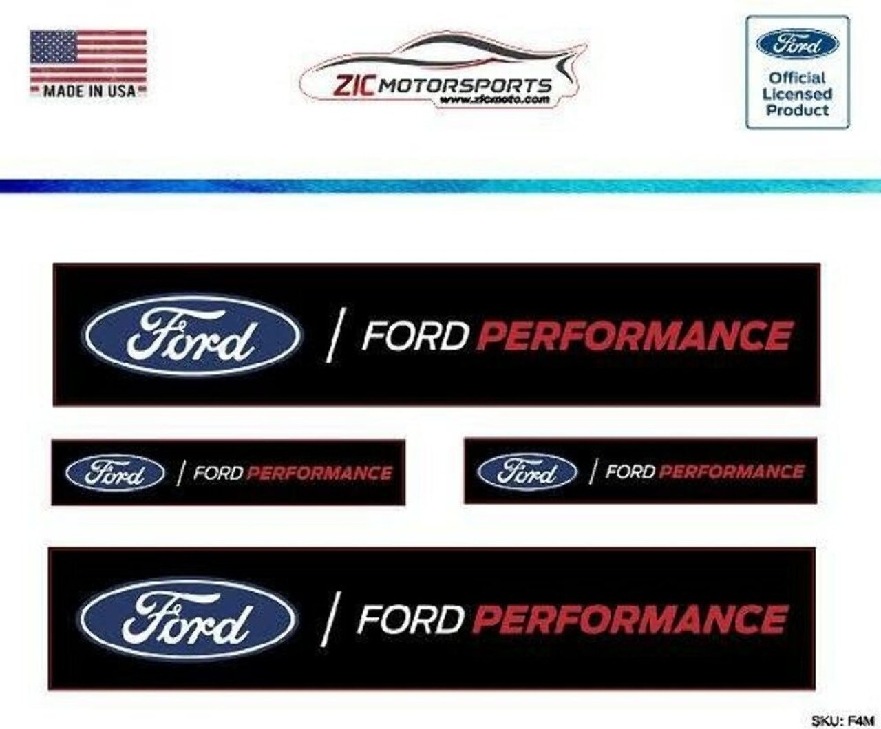 Ford Performance Vinyl Decal Set | MakerPlace by Michaels